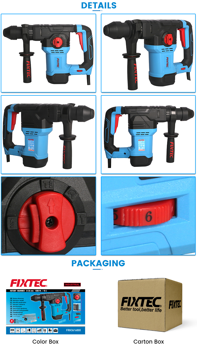 FIXTEC 1600W 36mm Rotary Hammer